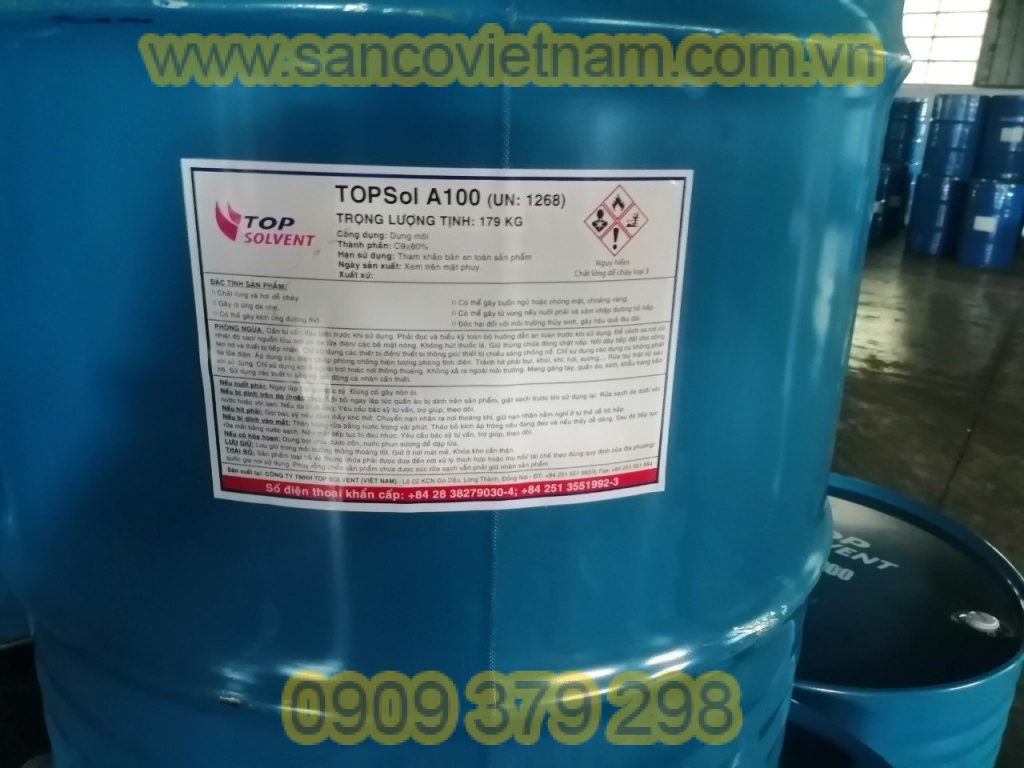 TOPSOL A100_ANYSOL 100 (C9 OR A100) – Sanco Viet Nam